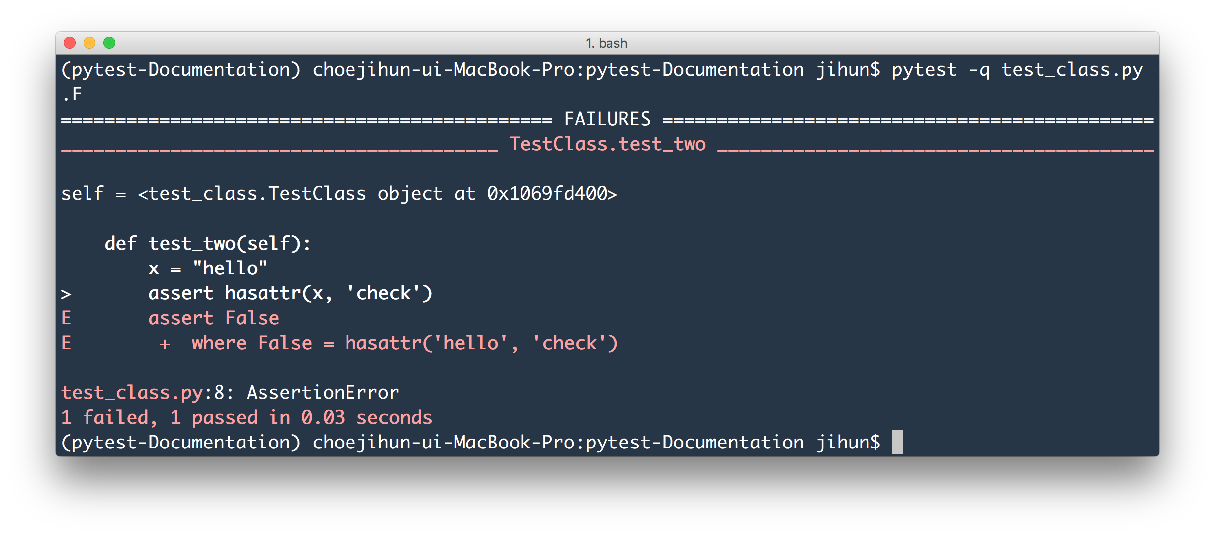 pytest doc 번역 - Installation and Getting Started – Jihun's Development Blog